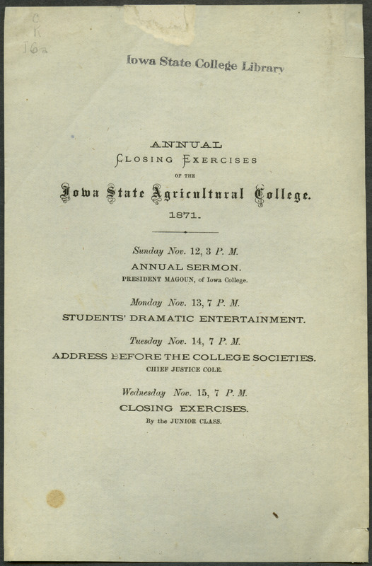 Home | Iowa State University Commencement Programs