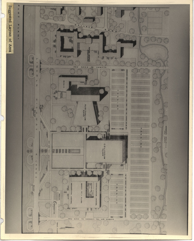 Plan for the suggested layout of Iowa State Center | Iowa State Center ...