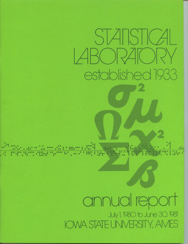 Home | Iowa State University Statistical Laboratory Annual Reports
