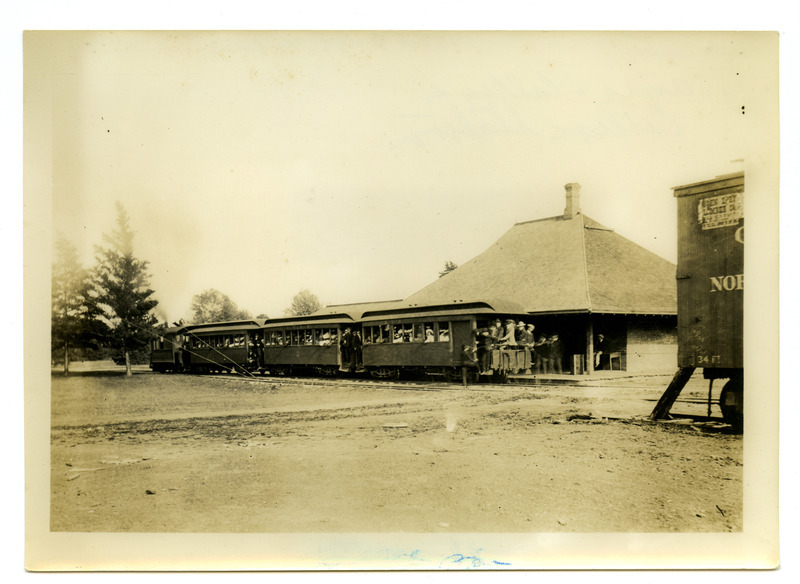 Passengers boarding the Ames & College Railway. | Iowa State University ...