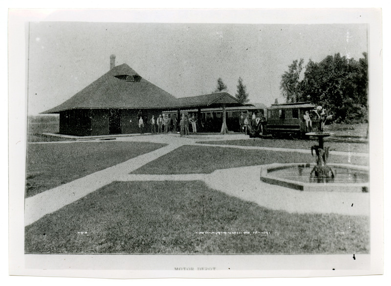 Ames & College Railway and station. | Iowa State University Photographs