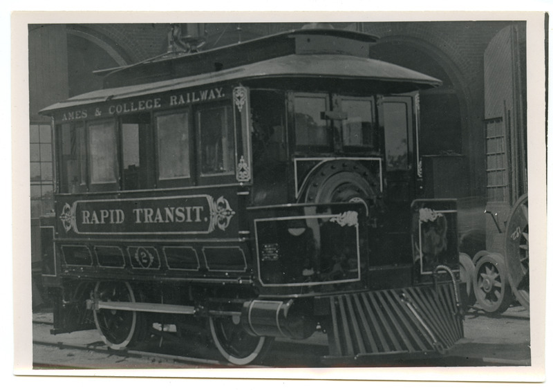 Ames & College Railway locomotive. | Iowa State University Photographs