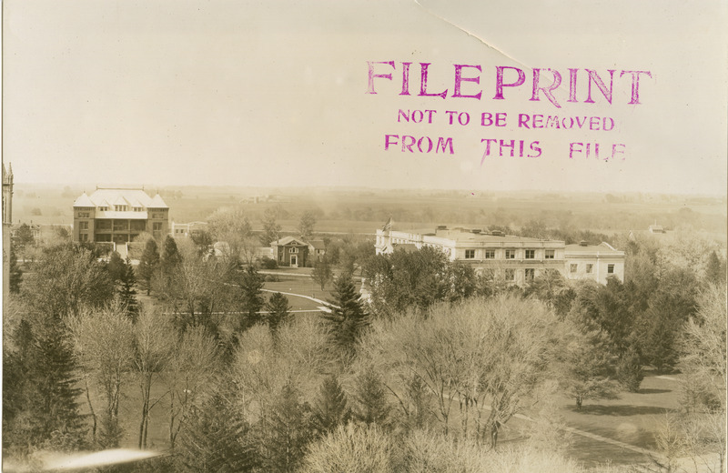 High-level view of central campus, May 5, 1913 | Iowa State University ...