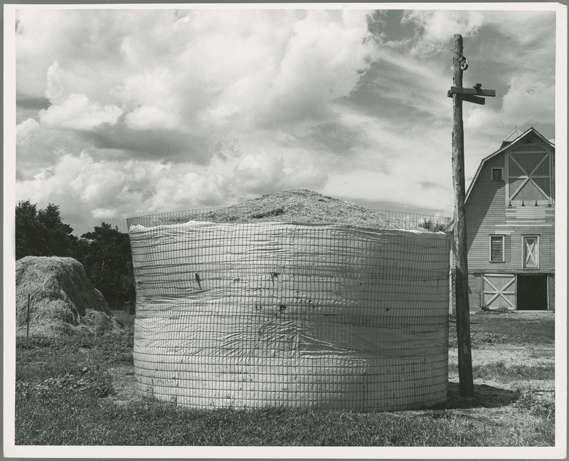 Temporary silo filled with grass ensilage | Iowa State University ...