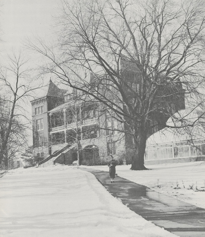 Carrie Chapman Catt Hall and greenhouse | Iowa State University Photographs