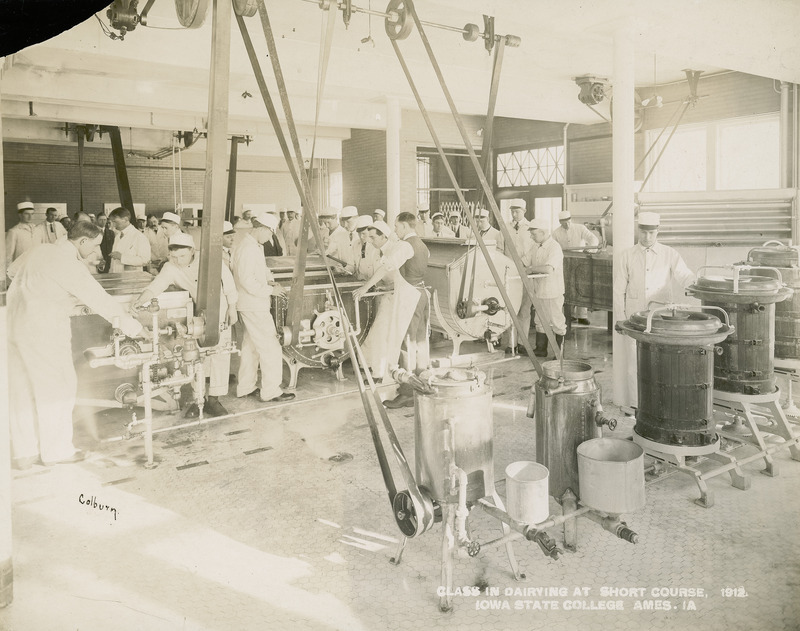 Pasteurizing milk, 1912 | Iowa State University Photographs