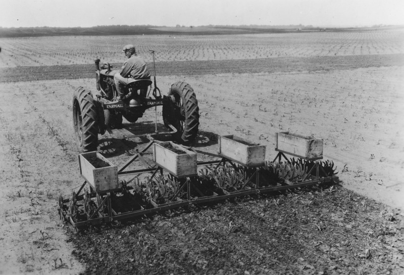 Rotary hoe, 1955 | Iowa State University Photographs