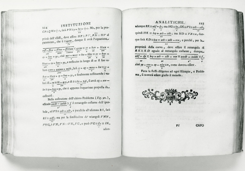 Two millionth volume, Instituzioni Analitiche | Iowa State University ...