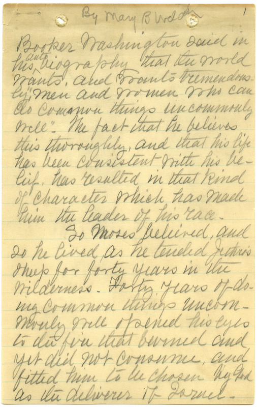 Home | Mary B. Welch Papers